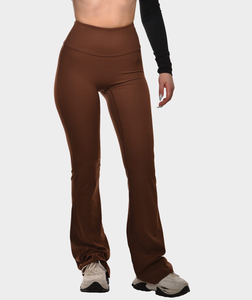 Push-up Flared Leggings Brown Podium - Fitroom