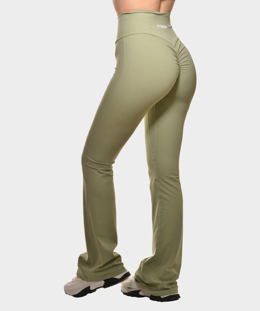 Push-up Flared Leggings Khaki Podium - Fitroom