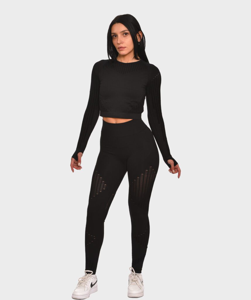 Seamless Set Black Mesh - Fitroom