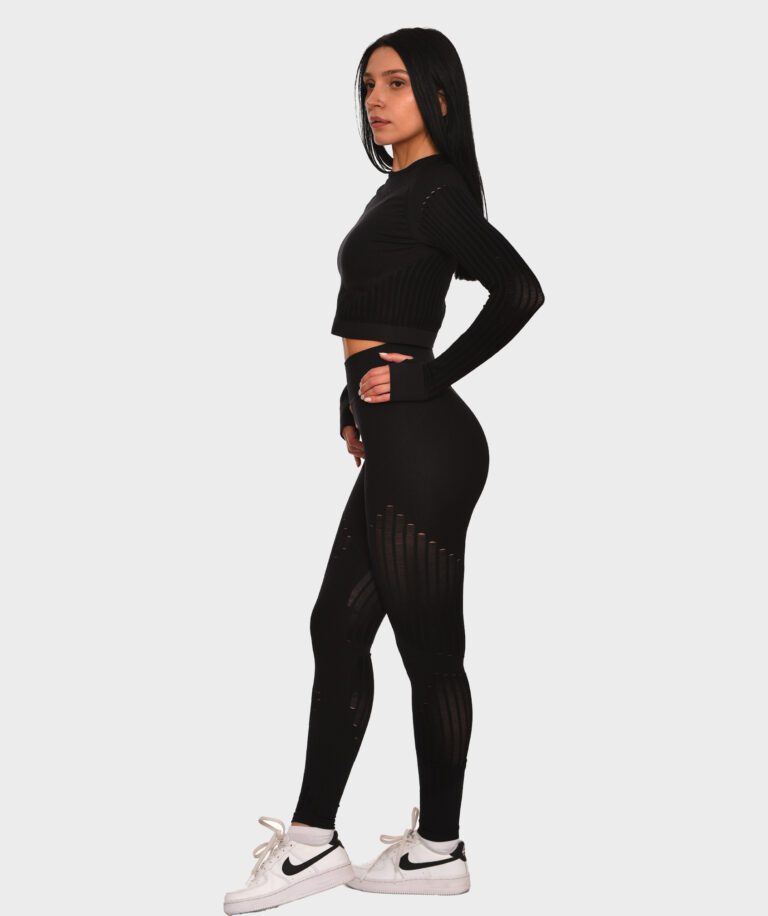 Seamless Set Black Mesh - Fitroom