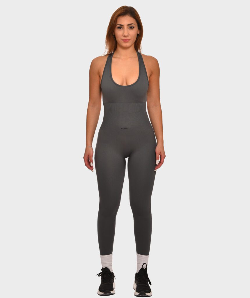 Push-up Jumpsuit Dark Grey Victory - Fitroom