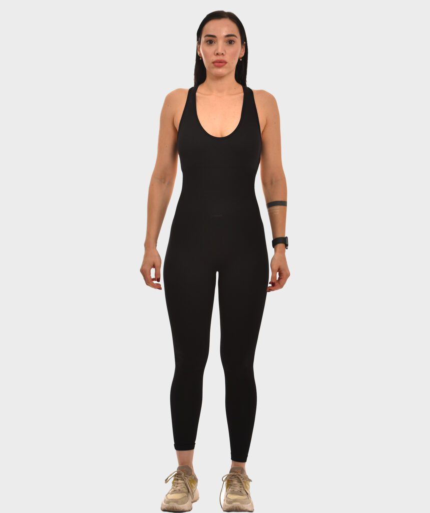 Push-up Jumpsuit Black Victory - Fitroom